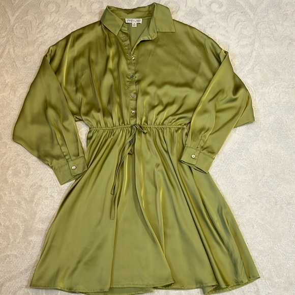 She + Sky | Dresses | Nwot Satin Dress | Poshmark
